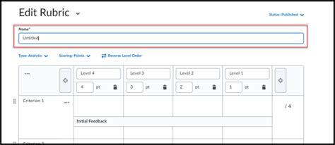 Rubrics Create Add Copy And Evaluate USC Brightspace Help
