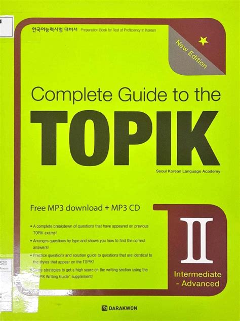 Complete Guide To The Topik Vol 2 Intermediate Advanced New Edition Pdf