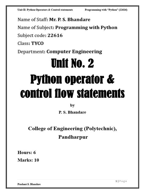 Pwp Chapter 2 Pdf Division Mathematics Control Flow