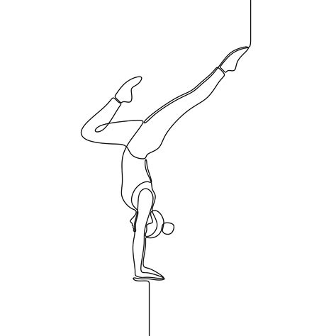 Premium Vector The Idea Of Women Exercising Continuous Drawing Sinle Line Art