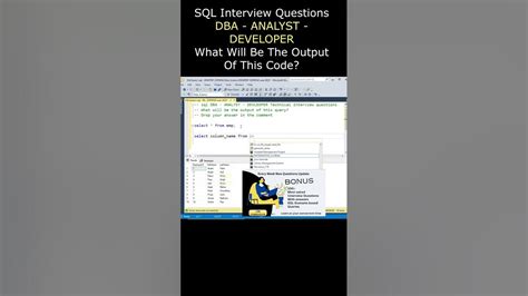 Dba Analyst Developer 2 Years Technical Sql Interview Questions