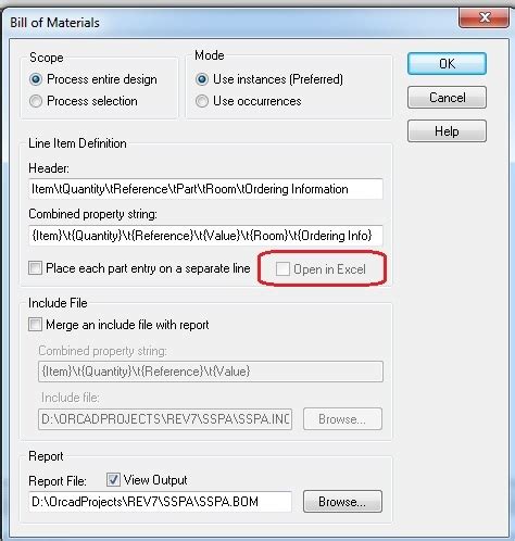Can T Open BOM File With Excel Allegro X Capture CIS PCB Design IC Packaging Allegro X