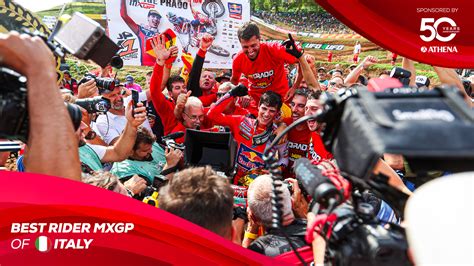 Mxgp World Champion Jorge Prado Voted Best Rider Sponsored By Athena Mxgp Of Italy Mxgp