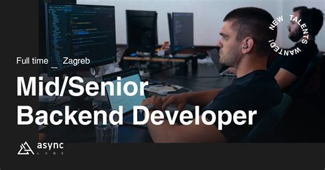 we re hiring a mid senior backend developer async labs software