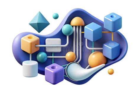 Ai Driven Data Flow Elements Concept As Abstract Elements Featuring Dynamic Data Streams Flowing