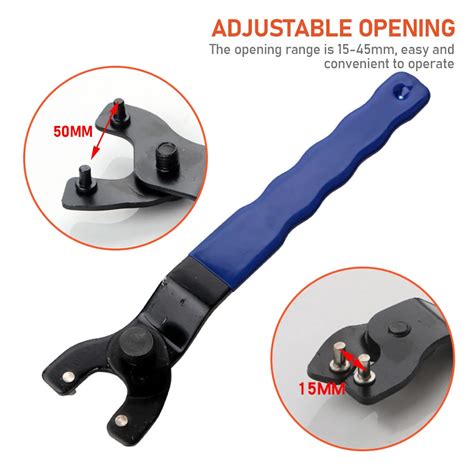 조절 가능한 앵글 그라인더 키 핀 스패너 렌치 플라스틱 손잡이 트리밍 커팅 머신 핀 렌치 스패너 가정용 수리 도구 Aliexpress