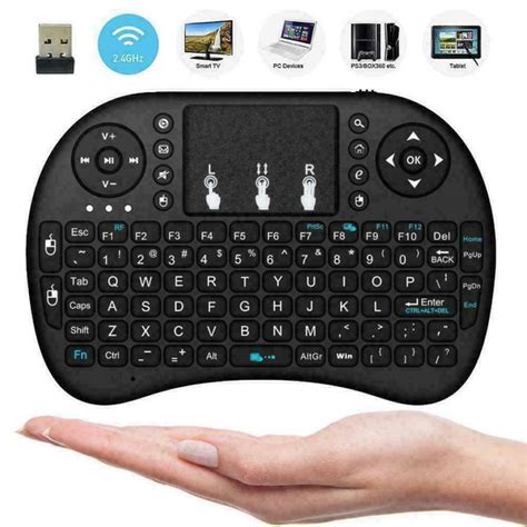 Mini Touch Pad Wireless Keyboard Touch Pad Mouse Mini I8 2 4GHZ Mini Wireless Keyboard Touchpad