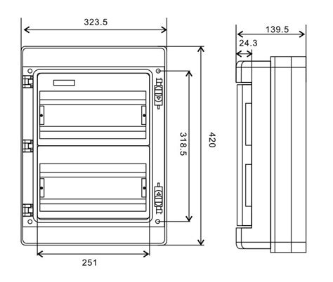 ekdb pv4 2 m 500v 1000v 4 in 2 out pv combiner box with dc circuit