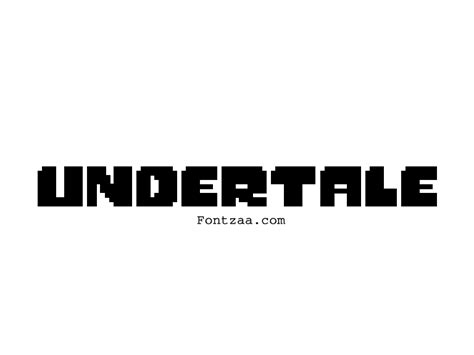 Undertale Font Fontzaa Exclusive Fonts Library