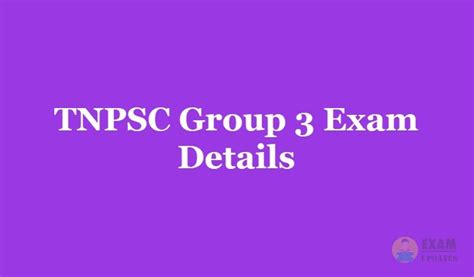 Tnpsc Group 3 Exam Details 2025 Application Eligibility Fee Syllabus And Exam Pattern