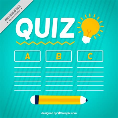 Quiz Background Vector At Collection Of Quiz Background Vector Free For