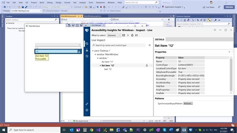 Accessibilityinsights Display About ‘specific Item Focusable On Form Is Not Correct When Going