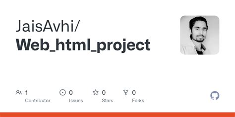 Github Jaisavhiwebhtmlproject