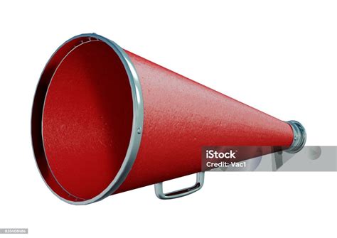 화이트에 빨간 스피커 렌더링 3d 휴대용 마이크에 대한 스톡 사진 및 기타 이미지 휴대용 마이크 영화 빨강 Istock