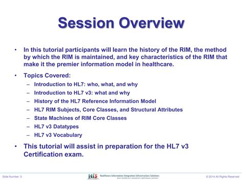 Hl7 Reference Information Model Pptx