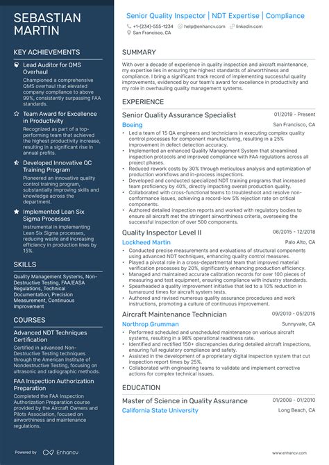 10 Quality Inspector Resume Examples Templates Guide For 2025