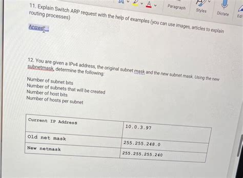 Solved 11 Explain Switch ARP Request With The Help Of Chegg Com