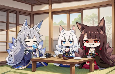 Chibi Azur Lanes Shinanokagaakagi By Canpon1992x On Deviantart