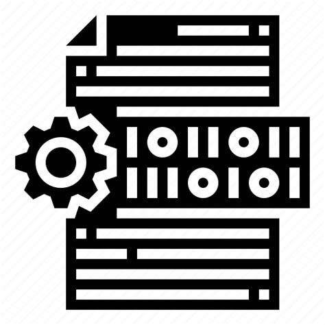 Application Binary Data Digital Programming Icon