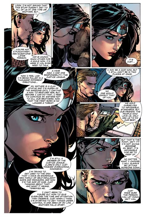 Aquaman Giving Wonder Woman Advice Comicnewbies