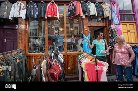 Vintage Clothes Shop On Portobello Road In Notting Hill District Of
