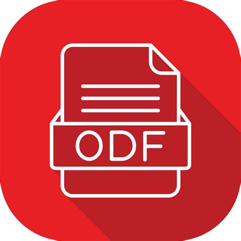 Odf File Format Vector Icon 31761993 Vector Art At Vecteezy
