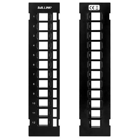 Snapklik Com Iwillink 12 Port Blank Keystone Patch Panel