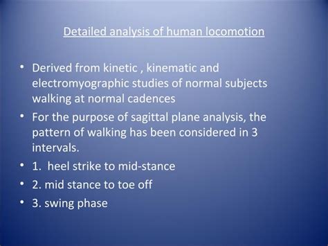 Kinetics And Kinematics Of Gait Ppt Physics Science