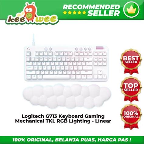 Jual Keyboard Gaming Mechanical TKL Logitech G713 RGB Lighting Linear Kota Malang Keewee