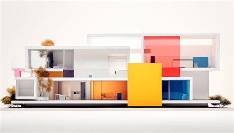 Premium Ai Image Architecture 3d Rendering Illustration Of Modern Minimal House On White