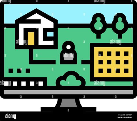 Simulation Video Game Color Icon Vector Illustration Stock Vector Image And Art Alamy