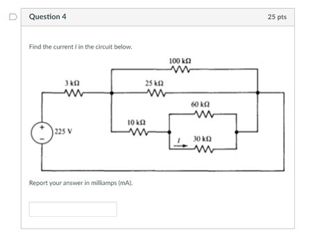 Solved Find The Current I In The Circuit Below Chegg