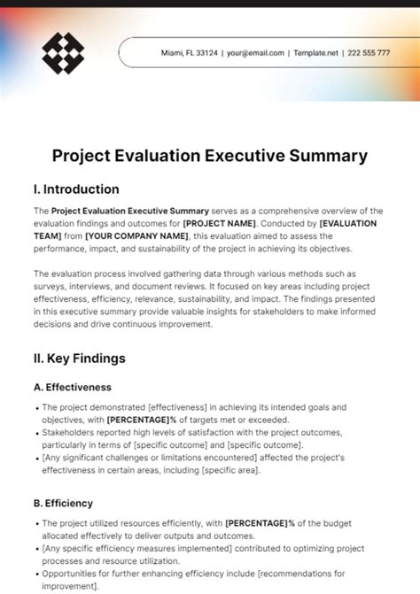 Free Executive Summary Templates To Edit Online And Print
