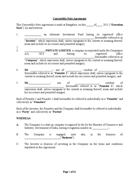 Convertible Note Agreement Pdf Liquidation Securities Finance