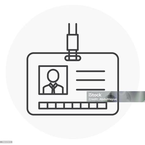 Security Pass Entry Id Card Ilustrasi Ikon Vektor Desain Icon Ilustrasi