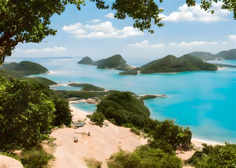 Hình Nền Nền Cảnh đẹp Thiên Nhiên Vùng đảo đang Phát Triển Nền Thiên