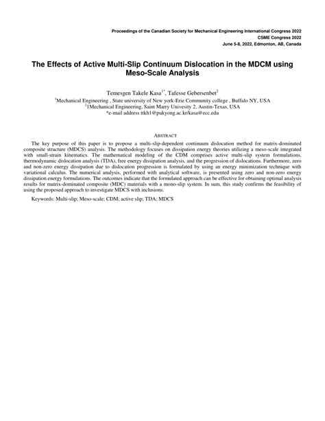 pdf the effects of active multi slip continuum dislocation in the