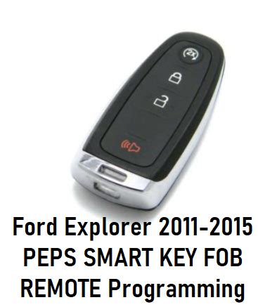 HOW TO GUIDE Ford Explorer RKE Keyfob Programming