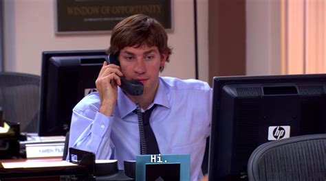 The Office Stars Break Down Jim And Pams Memorable Phone Call Scene Mashable