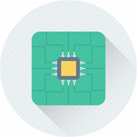 Chip Memory Microprocessor Motherboard Processor Icon Download On