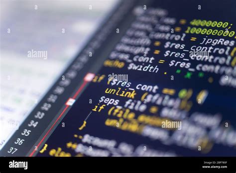 Php Code On A Monitor Programming Concept Stock Photo Alamy