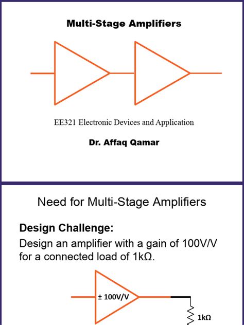 Week 4 Multi Stage Amplifiers 1 Pdf Amplifier Electrical Engineering