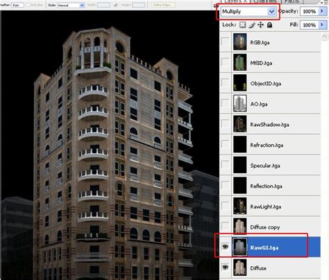 Compositing Vray Render Layers In Photoshop Photoshop Photoshop