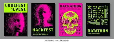 Set Futuristic Posters 8 Bit Pixel Art Stock Vector Royalty Free 2463025013 Shutterstock