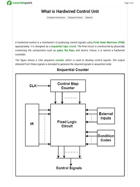 What Is Hardwired Control Unit Pdf