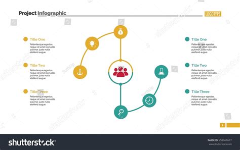 Creative Flowchart Slide Template Stock Vector Royalty Free