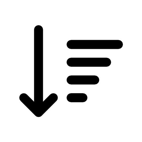 Sort Amount Down Vector SVG Icon SVG Repo