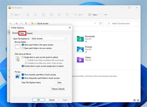 Reset File Explorer Windows Reset File Explorer To Default View
