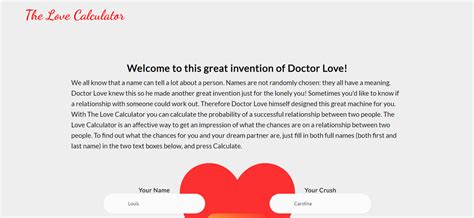 Github Zunaidmiah Love Calculator