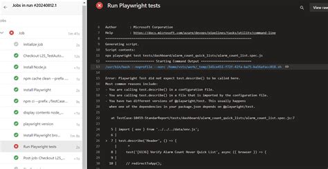 Playwright Scripts Are Not Getting Executed On Azure Devops Stack Overflow